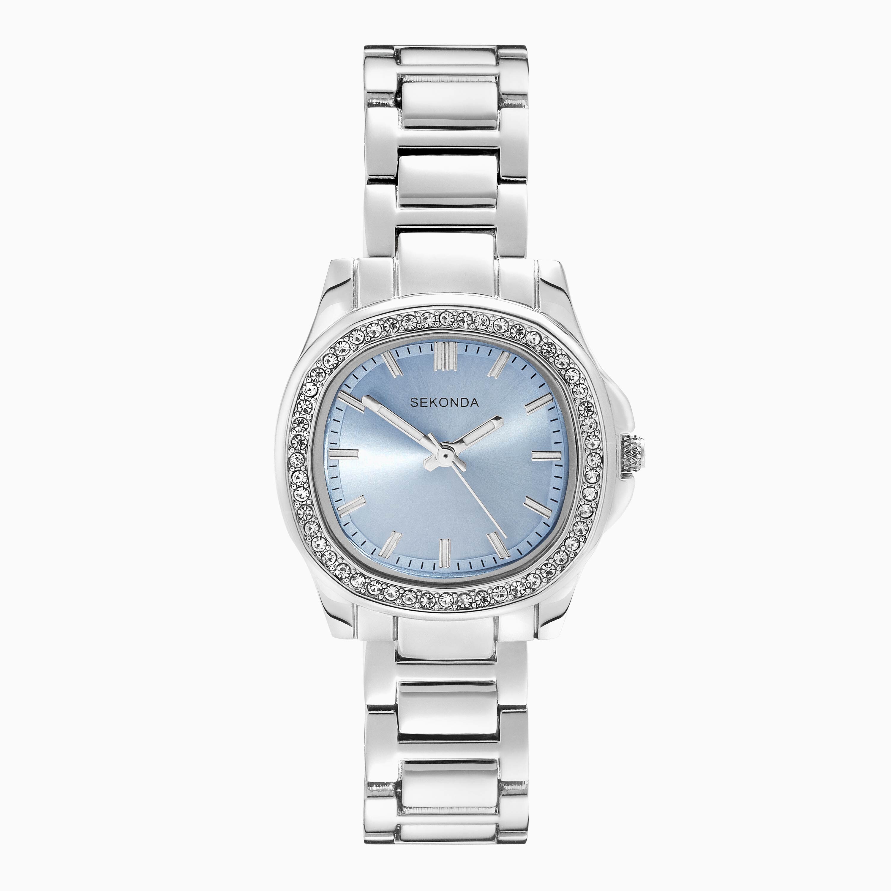 Sekonda Octaire Ladies Watch | Silver Alloy Case & Stainless Steel ...