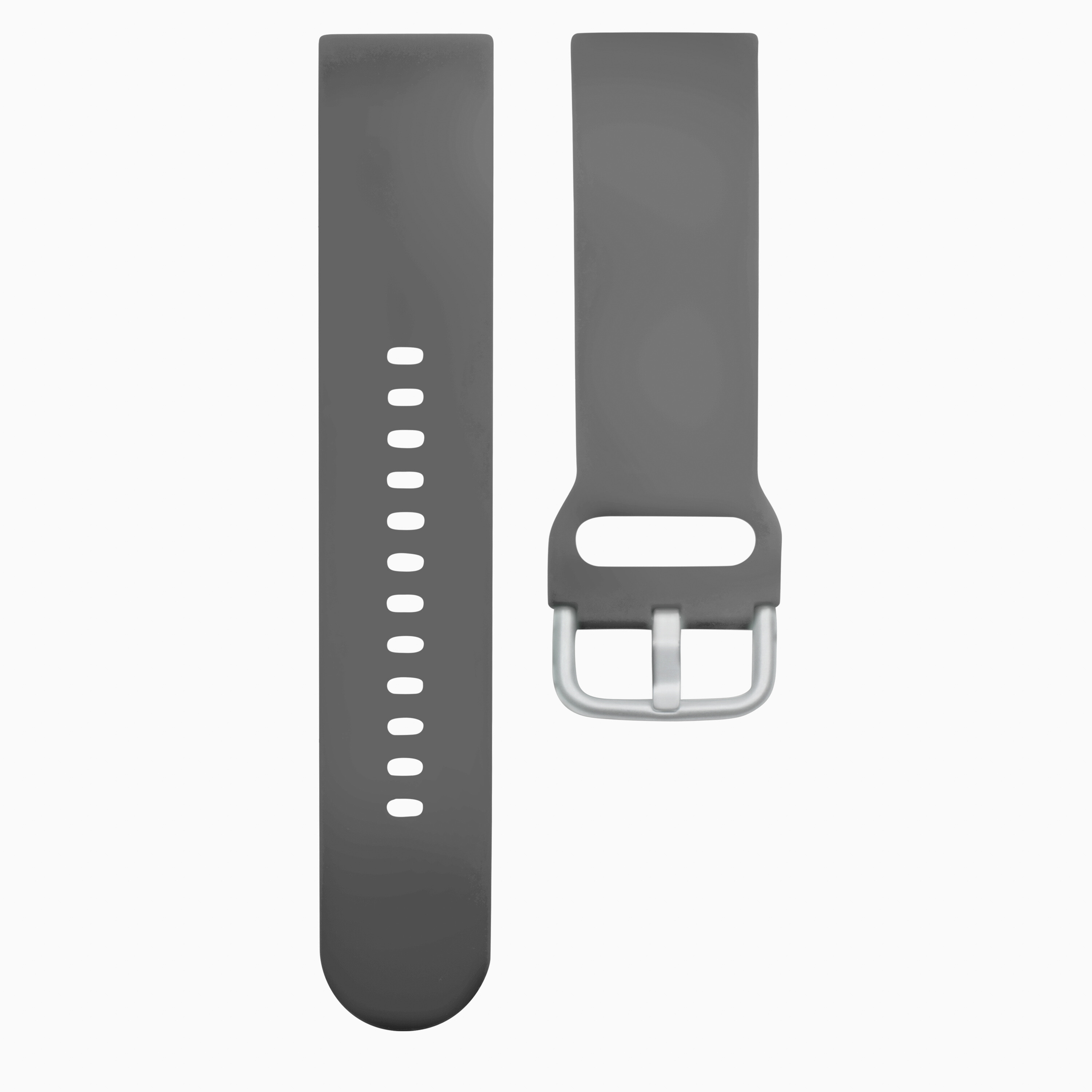 Grey Silicone 20mm Strap