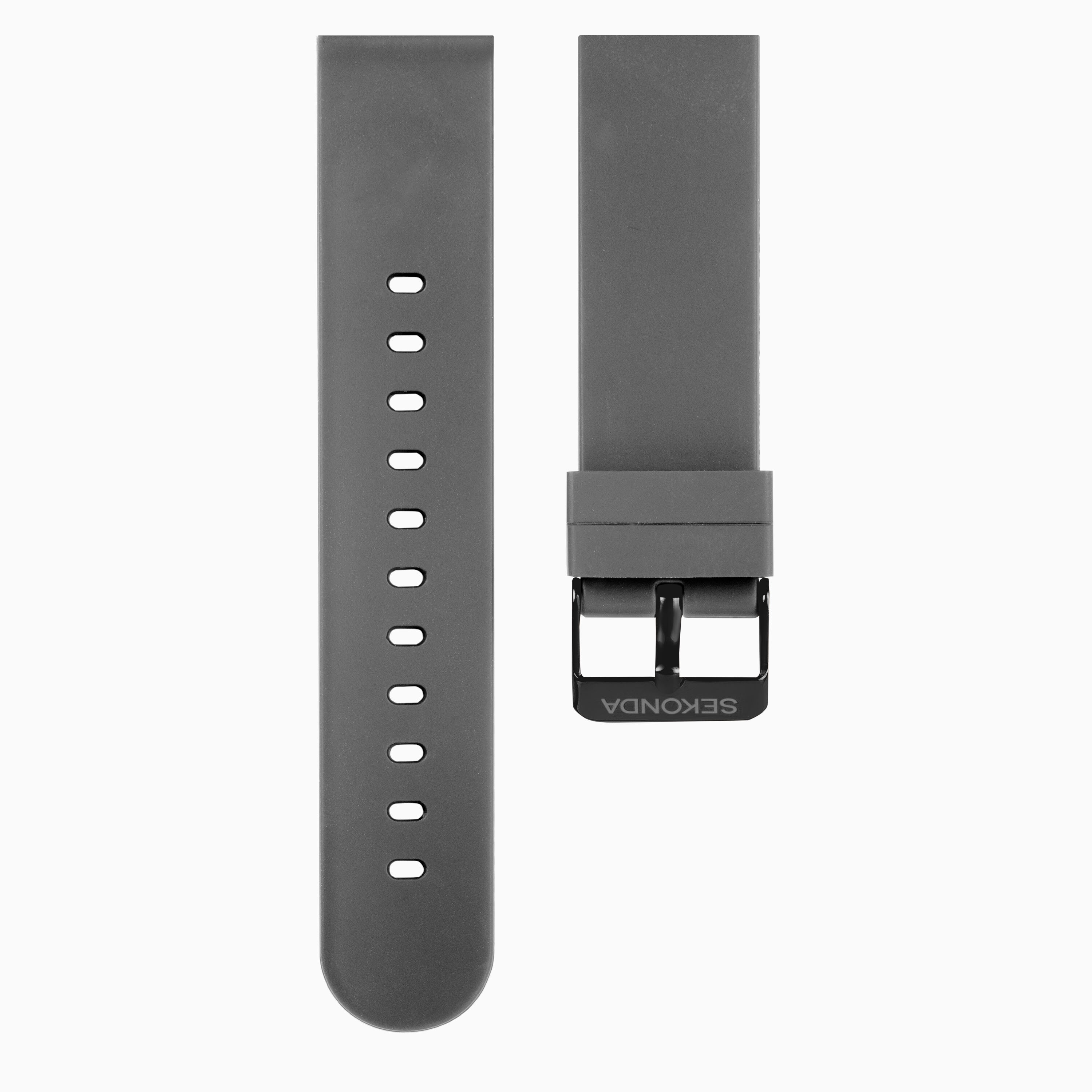 Grey Silicone 20mm Watch Strap