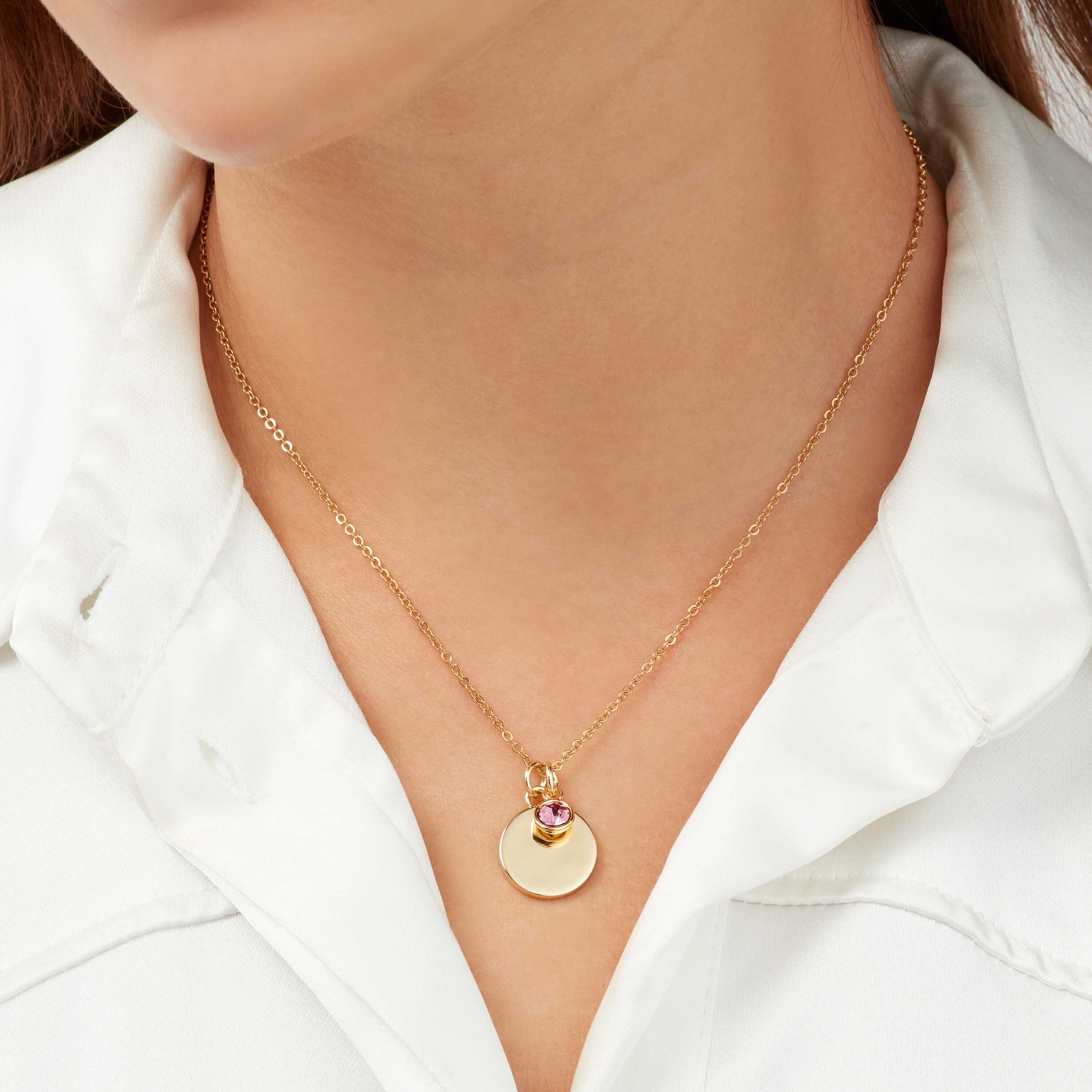 Gold June Birthstone Necklace